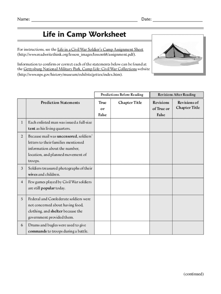 Fillable Online www.readwritethink.orglesson68assignmentLife in a Civil ...