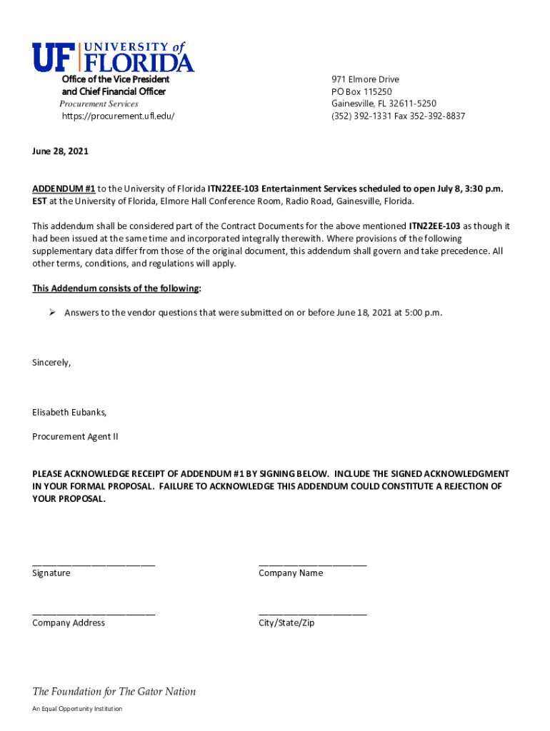 Fillable Online procurement.ufl.edu wp-content uploadsPLEASE ...