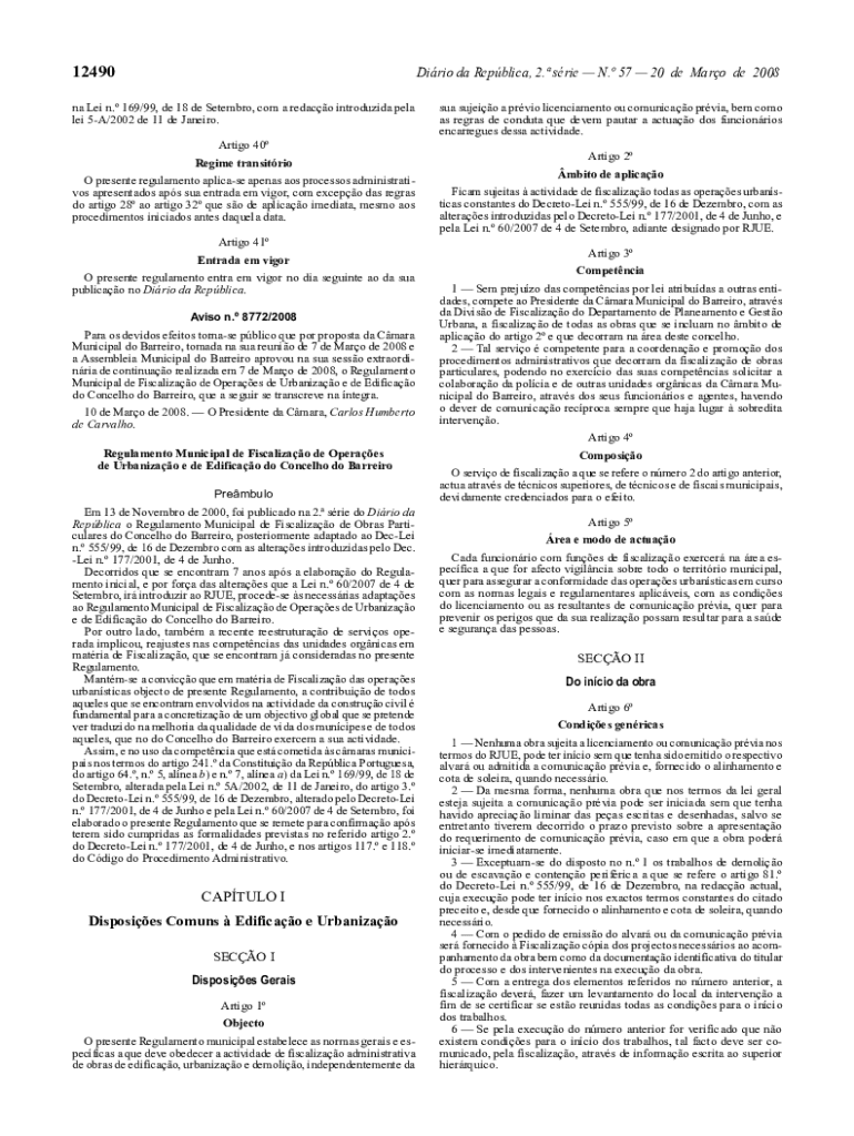 Preenchível Disponível Artigo 193. - AlteraoLei n. 169/99, de 18 de setembro Fax Email Imprimir ...