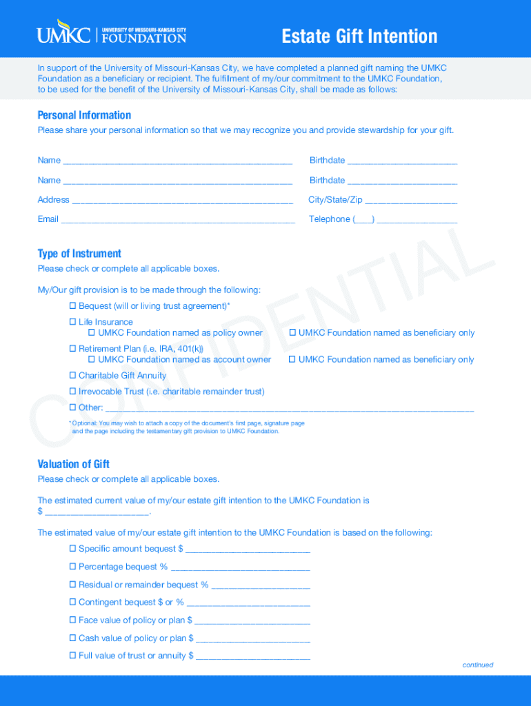 Fillable Online www.tuskegee.eduPlanned-Gift-FormPLANNED/ESTATE GIFT ...