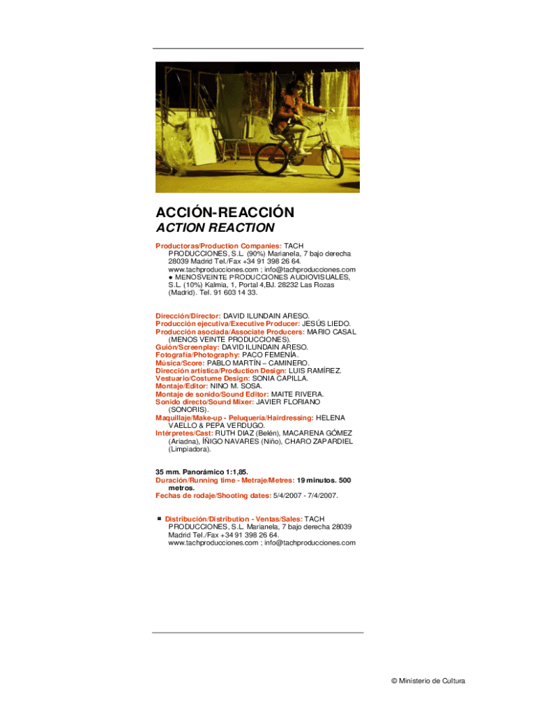 Fillable Online ACTION REACTION Fax Email Print - pdfFiller