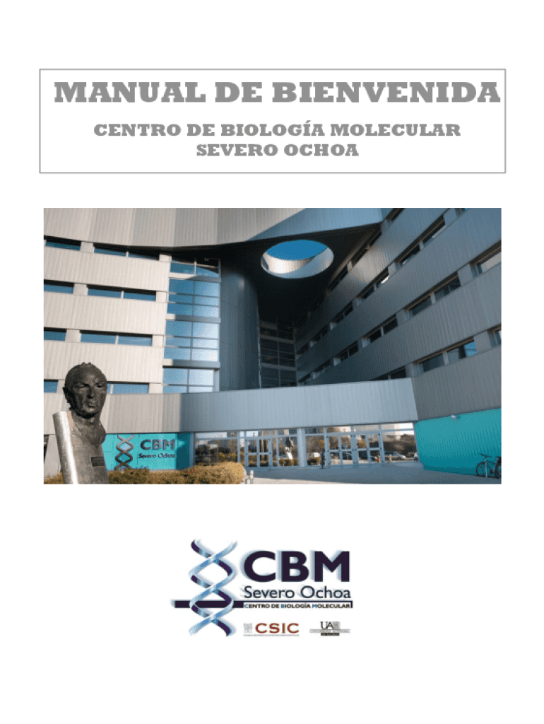 Fillable Online Centro de Biologa Molecular Severo Ochoa (CBMSO) - IBM ...