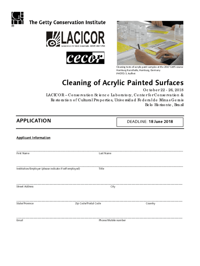 Fillable Online Museum Conservation Institute Care of Acrylic ...