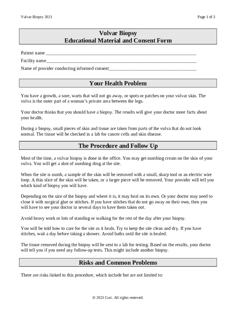 Ined Consent for Excision of Lesion with Local Anesthesia Doc Template ...