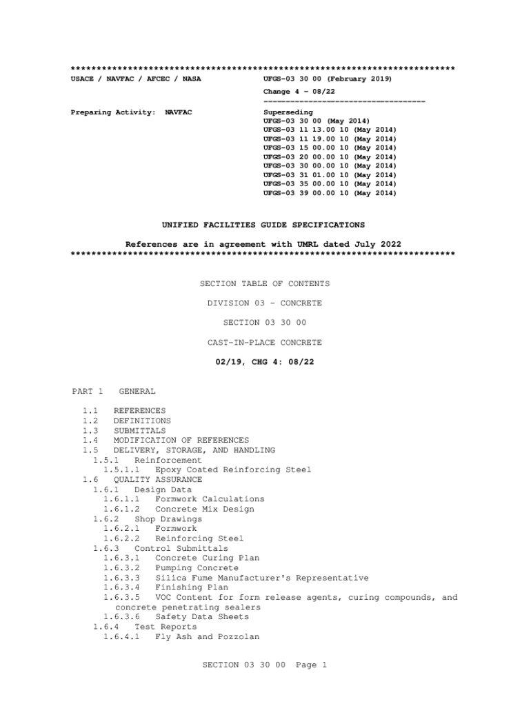 Fillable Online www.wbdg.org ffc dodUFGS Forms, Graphics, and Tables ...