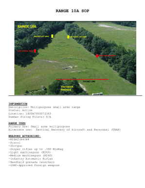 Fillable Online RANGE 10A SOP - Marine Corps Base Quantico Fax Email ...