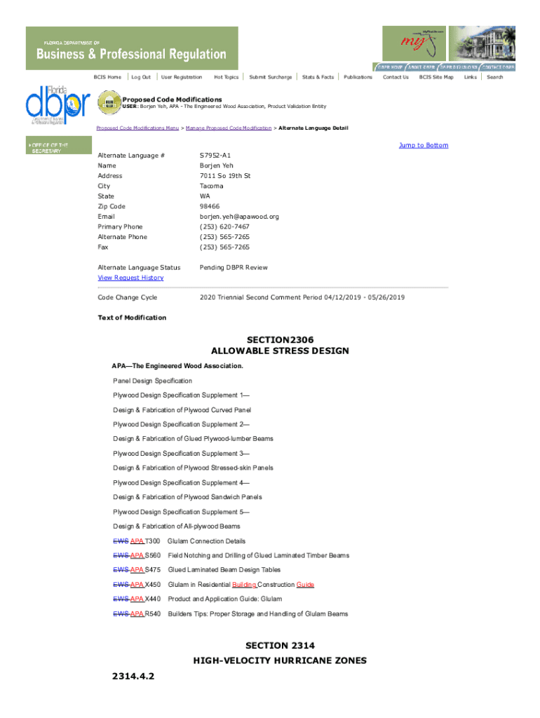 Fillable Online Florida Building Code Fax Email Print - pdfFiller