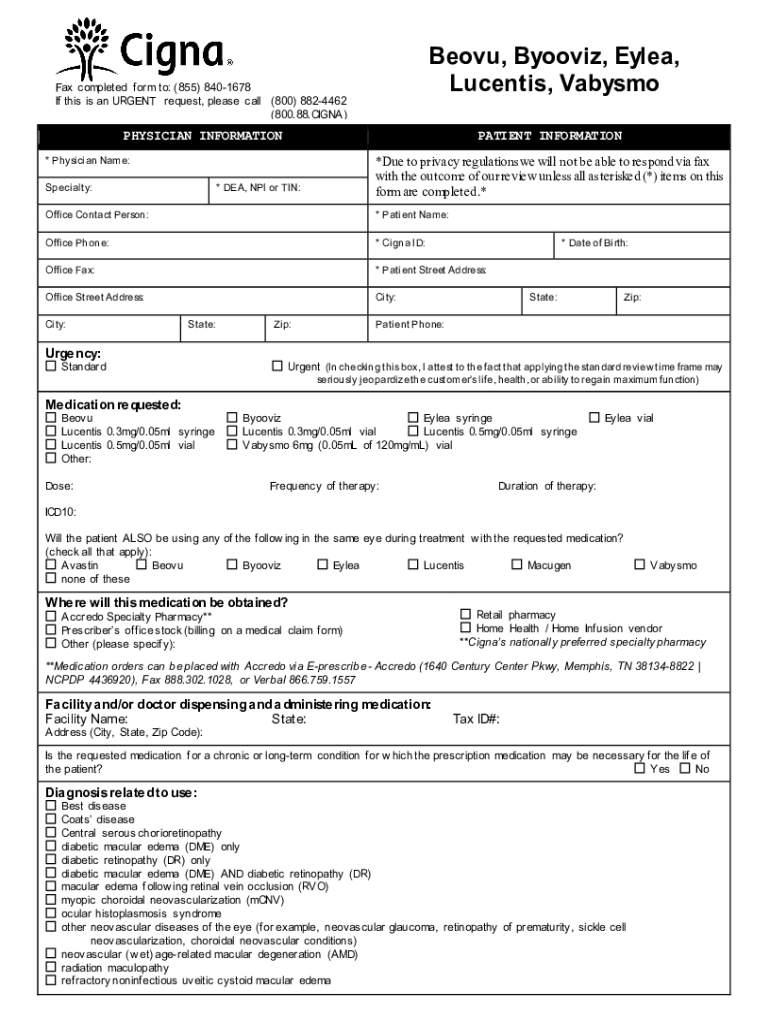 Fillable Online Beovu, Byooviz, , , Vabysmo CCRD Prior Authorization ...