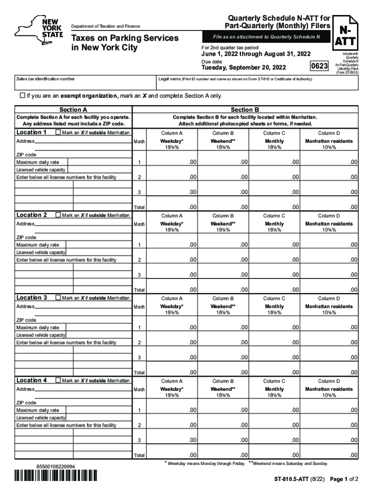 Fillable Online Quarterly filer forms (Form ST-100 series)Quarterly ...