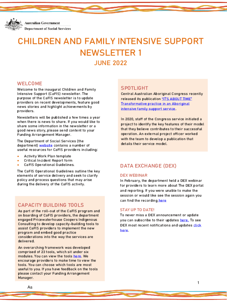 Fillable Online www.dss.gov.ausitesdefaultFamilies and Children ...