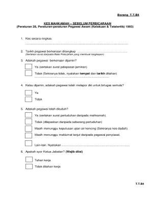 Fillable Online Borang TTB - laporan tindakan tatatertib - PDFSLIDE.NET ...
