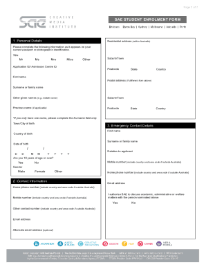 Fillable Online Student Enrollment Form TemplateJotformStudent ...
