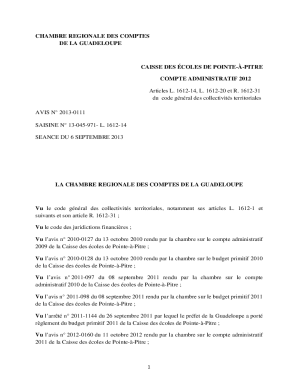 Remplissable En Ligne La procdure devant les Chambres rgionales des ...