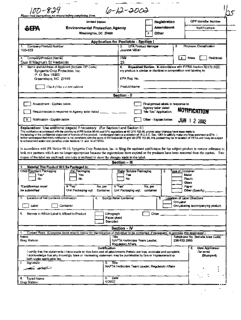 Fillable Online U.S. EPA, Pesticide Product Label, DUAL II MAGNUM SI ...