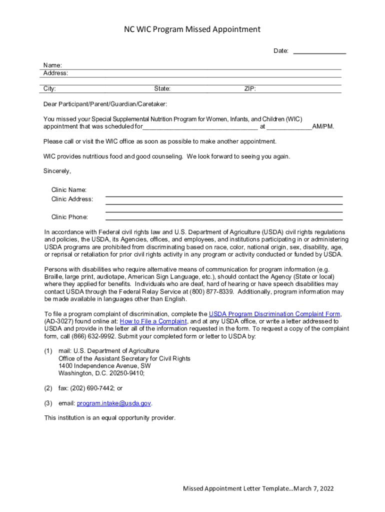 Fillable Online www.ncdhhs.govncwicSpecial Supplemental Nutrition ...