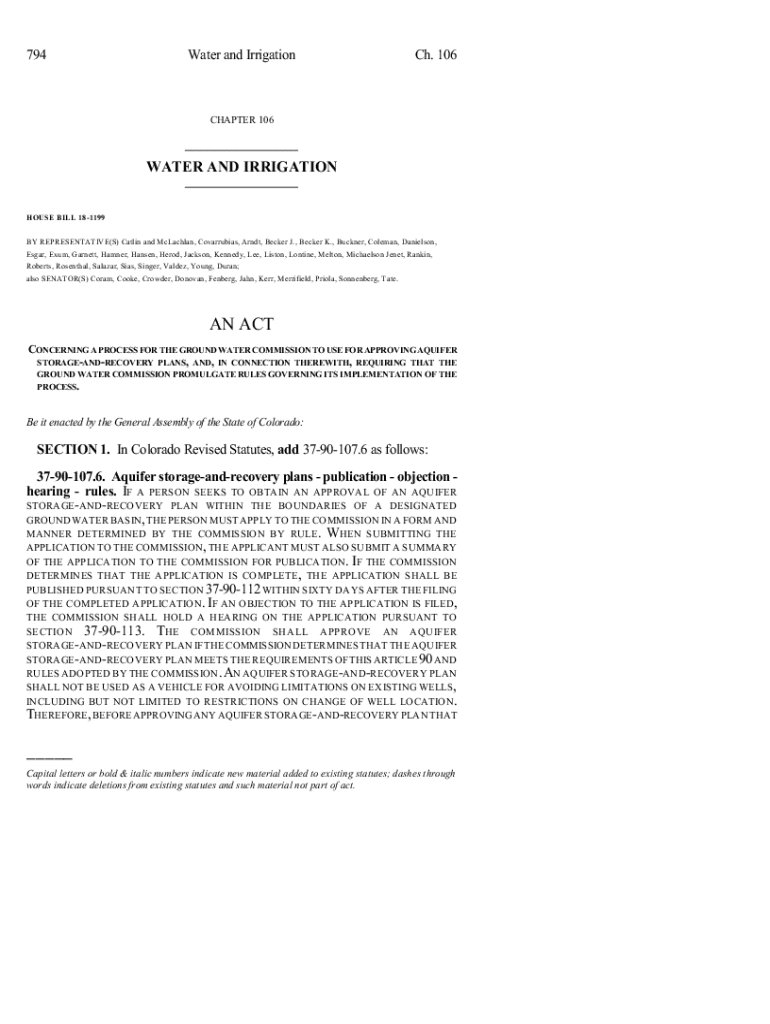 Fillable Online water and irrigation - Colorado General Assembly Fax Email Print - pdfFiller