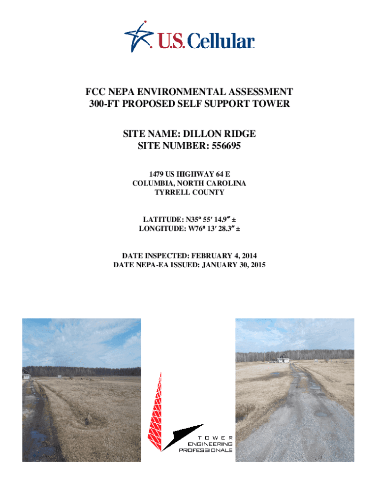 Fillable Online www.ntia.doc.govlegacypsicENVIRONMENTAL ASSESSMENT ...