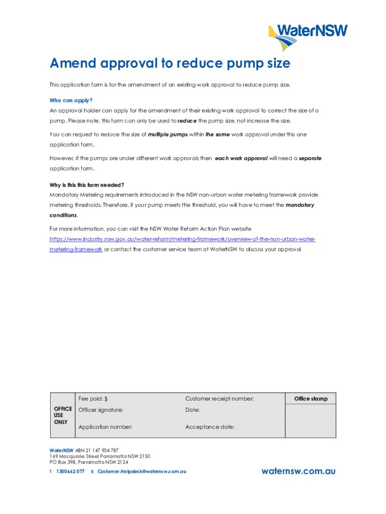 Fillable Online www.dpie.nsw.gov.audataassetsApplication form: Amended ...