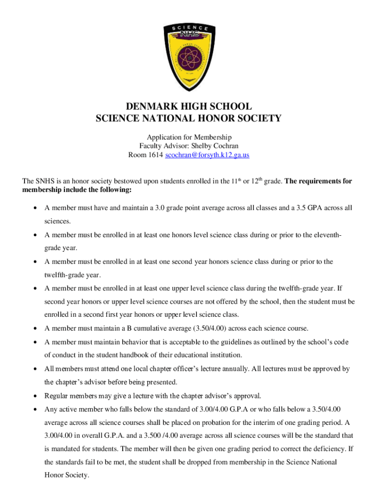 Fillable Online www.forsyth.k12.ga.uscmslibDENMARK HIGH SCHOOL SCIENCE ...