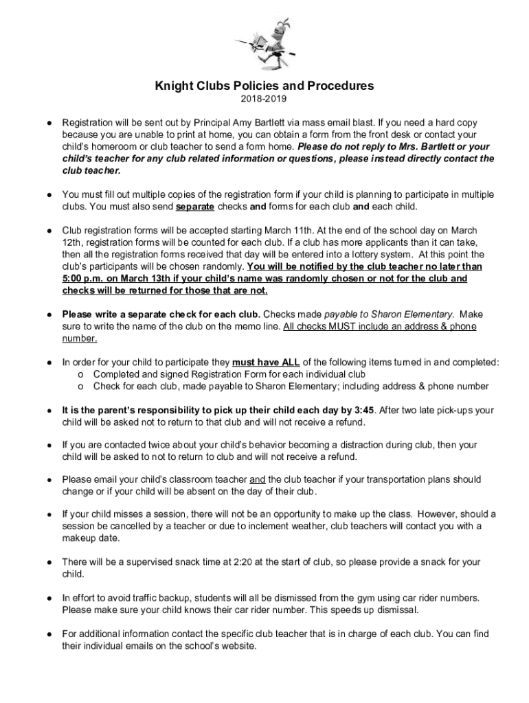 Fillable Online www.forsyth.k12.ga.uscmslibKnight Clubs Policies and ...