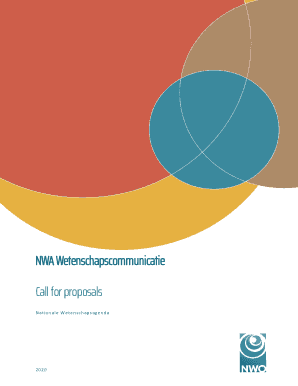 Invulbaar Online NWA Wetenschapscommunicatie Call for proposals ...