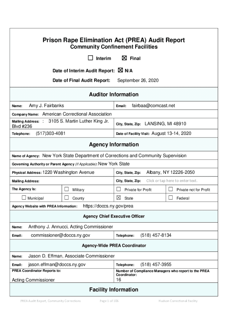 Fillable Online doccs ny doccs.ny.gov location hudson-correctional ...