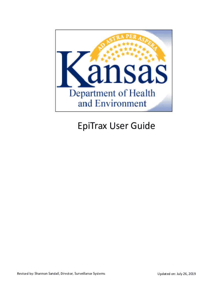 Fillable Online kstrain.kdhe.state.ks.ustrainliveBrochuresEpiTrax User ...