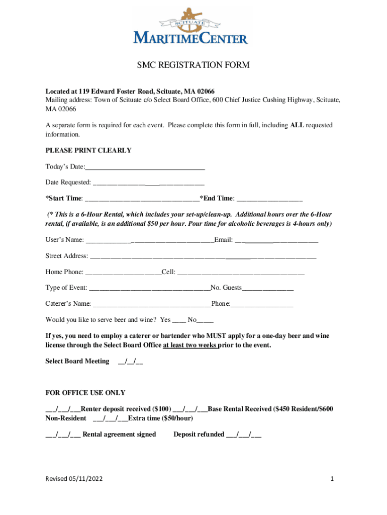 Fillable Online www.pdffiller.com76891619--SMC-REGISTRATION-FORM ...
