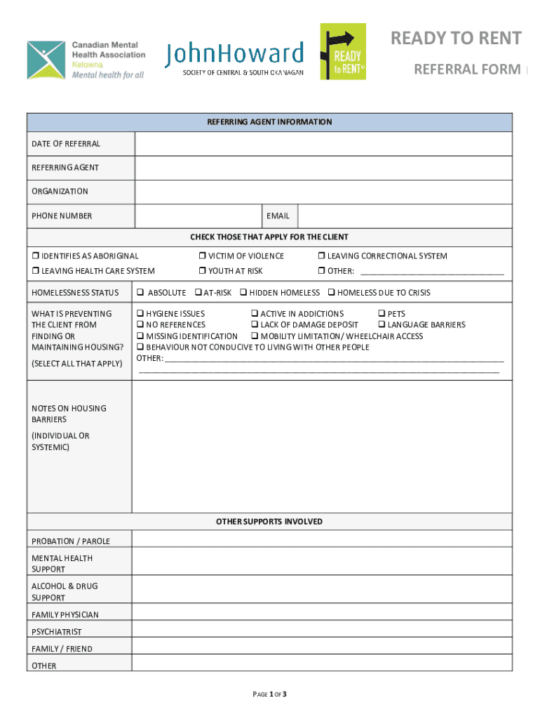 Fillable Online Free Real Estate Referral Agreement - PDFWordeFormsFree ...