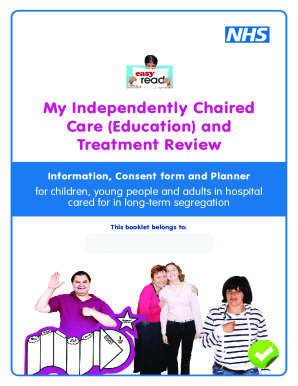 Fillable Online Independent Care (Education) and Treatment Reviews ...