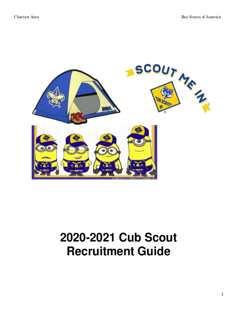 Fillable Online Home - Choctaw Area Council Boy Scoutscub scout ...