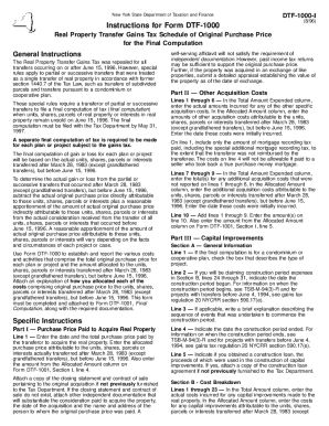 Fillable Online Form DTF-1000-I:8/96:Instructions for Form DTF-1000 ...