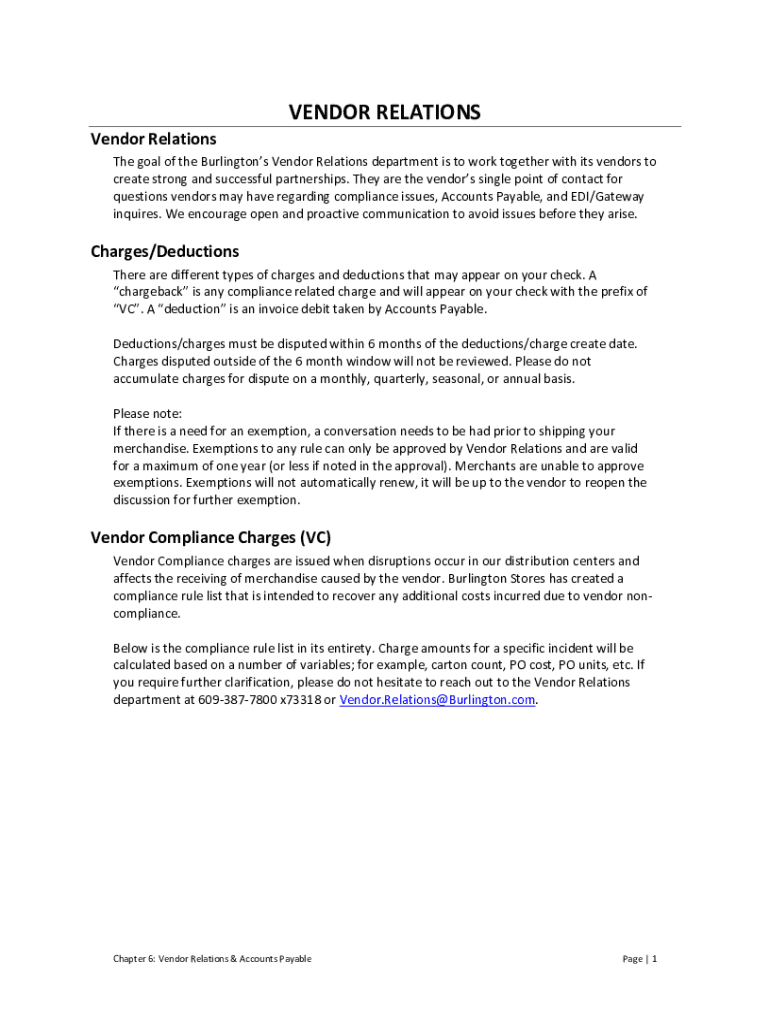 Fillable Online Vendor relationship management: What it is and why it ...