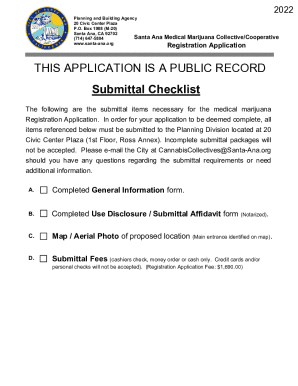 Fillable Online Submittal Checklist THIS APPLICATION IS A PUBLIC RECORD ...