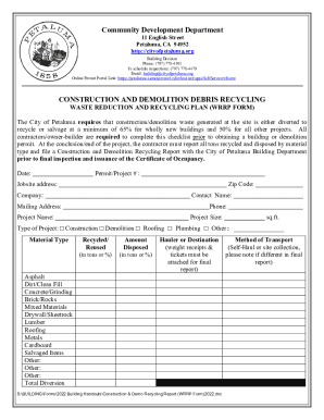 Fillable Online Construction-Demo-Recycling-Report-WRRP-Form2022.pdf ...