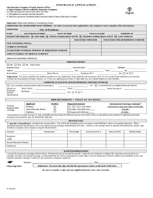 Fillable Online Term Life Insurance Change Form Life Insurance Company ...
