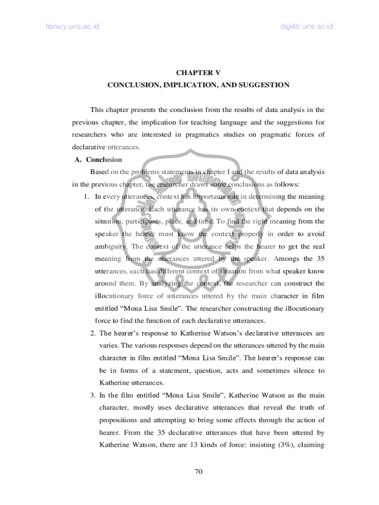 Fillable Online digilib.uns.ac.iddokumendownloadCHAPTER V CONCLUSION ...