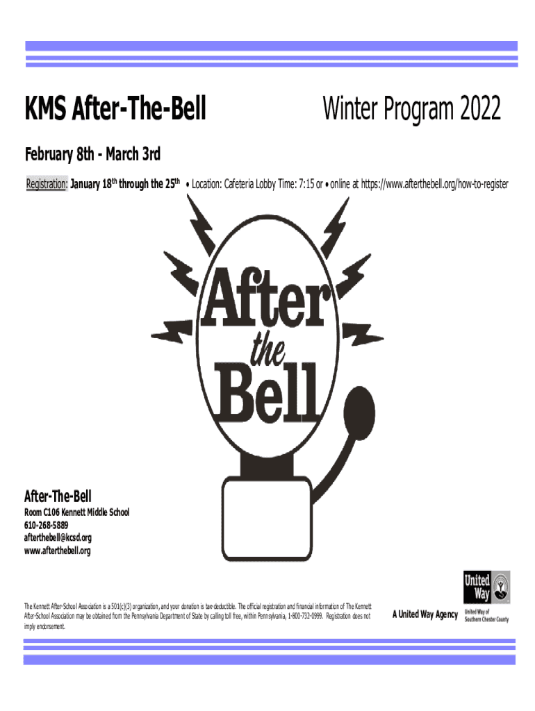 Fillable Online KMS After-The-Bell Fax Email Print - pdfFiller