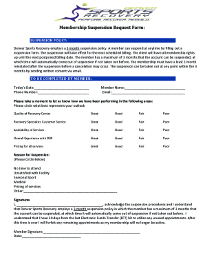 Fillable Online www.jotform.commembership-suspension-formMembership ...