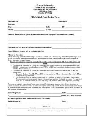Fillable Online gift-in-kind-form.doc Fax Email Print - pdfFiller