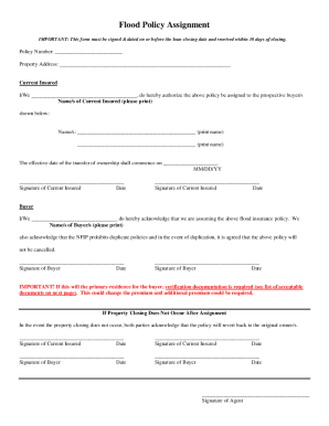 Fillable Online Flood Notice To Borrower 10 Days Before ...