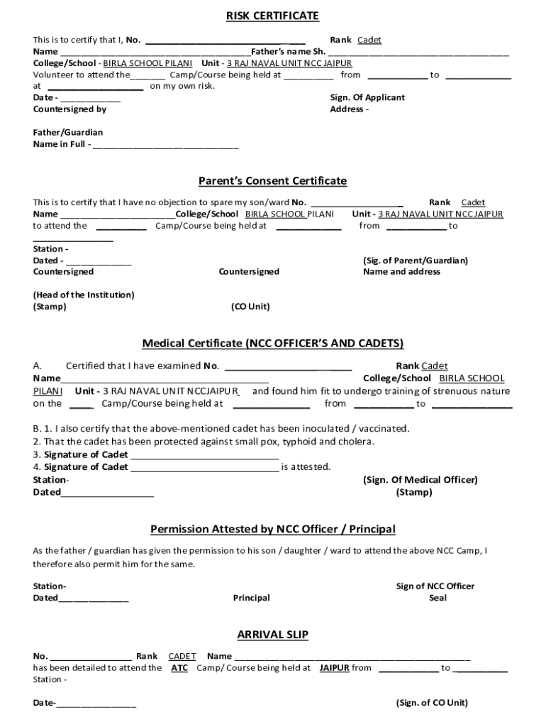 Fillable Online www.joinindianarmy.comedical-certificateMedical ...