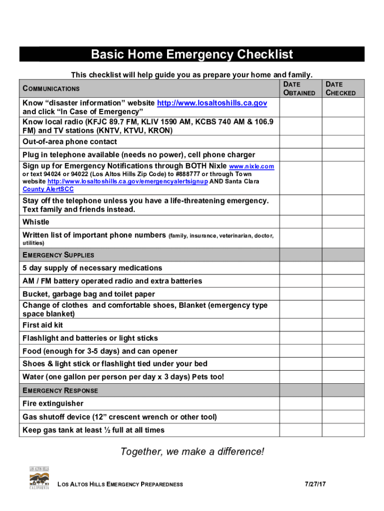 Fillable Online www.familyhandyman.comprojecthome-emergencyHome ...