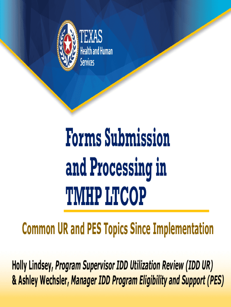 Fillable Online Forms Submission and Processing in TMHP LTCOP Fax Email ...