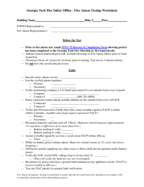 Fillable Online ehs.gatech.edusitesdefaultGeorgia Tech Fire Safety ...