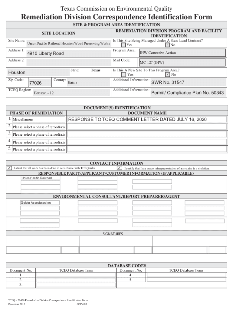 Fillable Online PST Forms and Guidance - Texas Commission on ...