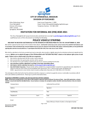 Fillable Online POLICE VEHICLE STRIPING - Springfield, MO Fax Email ...