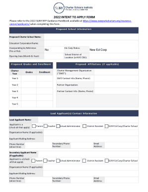 Fillable Online 2022 INTENT TO APPLY FORM - AWS Fax Email Print - pdfFiller