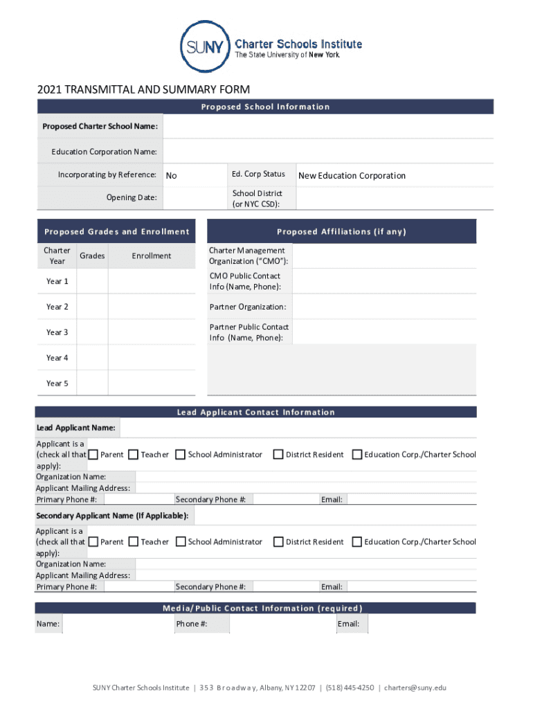 Fillable Online 2021 TRANSMITTAL AND SUMMARY FORM Fax Email Print ...