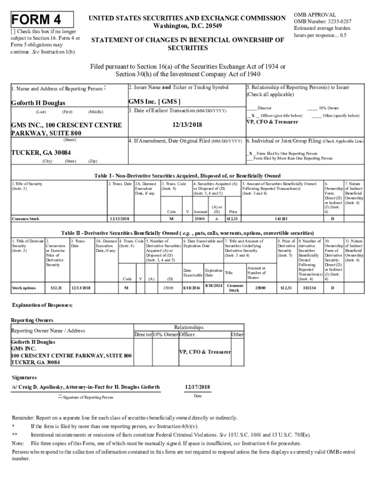 Fillable Online Goforth H Douglas Fax Email Print - pdfFiller